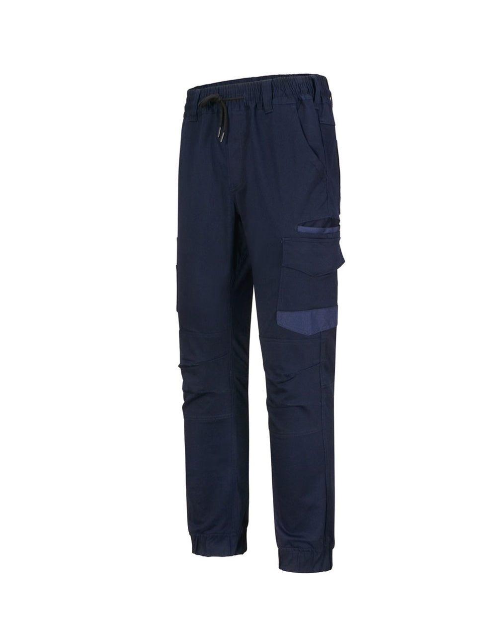 SWP28 UNISEX COTTON STRETCH DRILL CUFFED WORK PANTS - NAVY – BEANIE GUYS